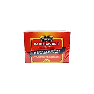 Card Saver 1 by Cardboard Gold - Premium Trading Card Protector for PSA Grading, Semi-Rigid Card Holder for Baseball, Sports Cards - Compatible with Sleeves, Binders & Storage Boxes