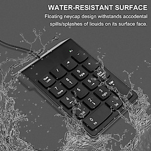 Numeric Keypad for laptop,10 Key Usb Keypad, Numerical Keypad Wired Portable Ultra Slim Mini Numpad External Numbers keyboard Pad teclado numerico for Laptop PC Computer Desktop Surface pro Notebook