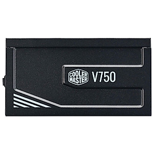 Cooler Master V750 Gold V2 Full Modular,750W, 80+ Gold Efficiency, Semi-fanless Operation, 16AWG PCIe high-Efficiency Cables, 10 Year Warranty