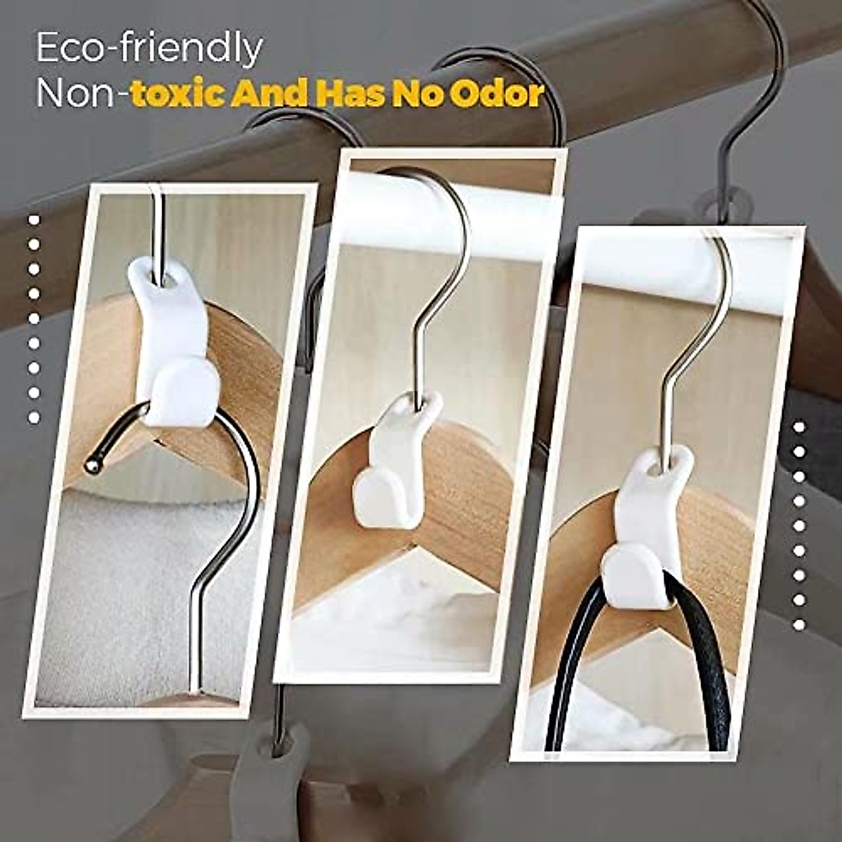 Hirundo Clothes Hanger Connector Hooks-12 Pcs