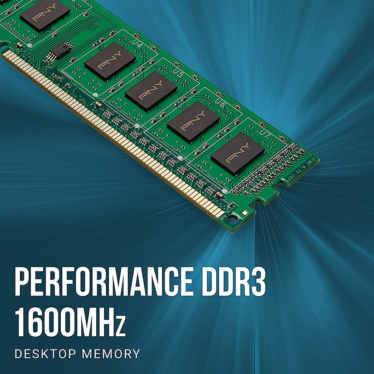 PNY Performance 8GB DDR3 1600MHz (PC3-12800) CL11 1.5V Desktop Memory - MD8GSD31600NHS