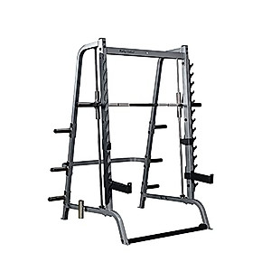 Body-Solid (GS348B) Precise 7° Angle Smith Machine Home Gym - Strength Training Equipment with Adjustable Safeties, Squat Rack Cage, Half Rack & Weight Cage Power Rack - for Amateurs & Professionals