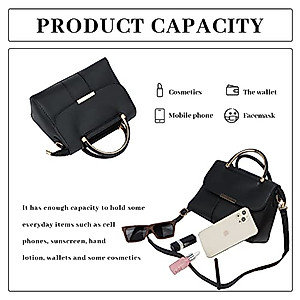 KUANG! Fashion Handbags Purses for Women Top Handle Satchel PU Leather Shoulder Bags Small Tote Bag