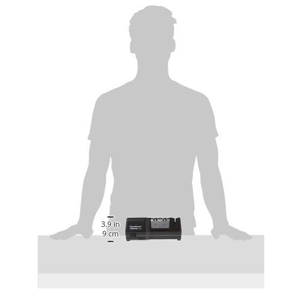 Chef’sChoice 250 Hybrid Knife Sharpeners uses Diamond Abrasives and Combines Electric and Manual Sharpening for 20-Degree Straight and Serrated Knives, 3-Stage, Black