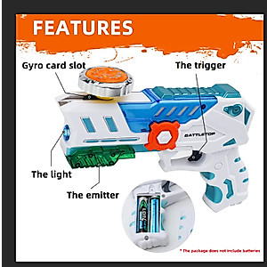 Bey Battling Top Burst Gyro Toy Set with 4 Spinning Top Burst Gyros 1 Toy Launchers Combat Battling Game Gifts for Boys Children Kids Ages 6+