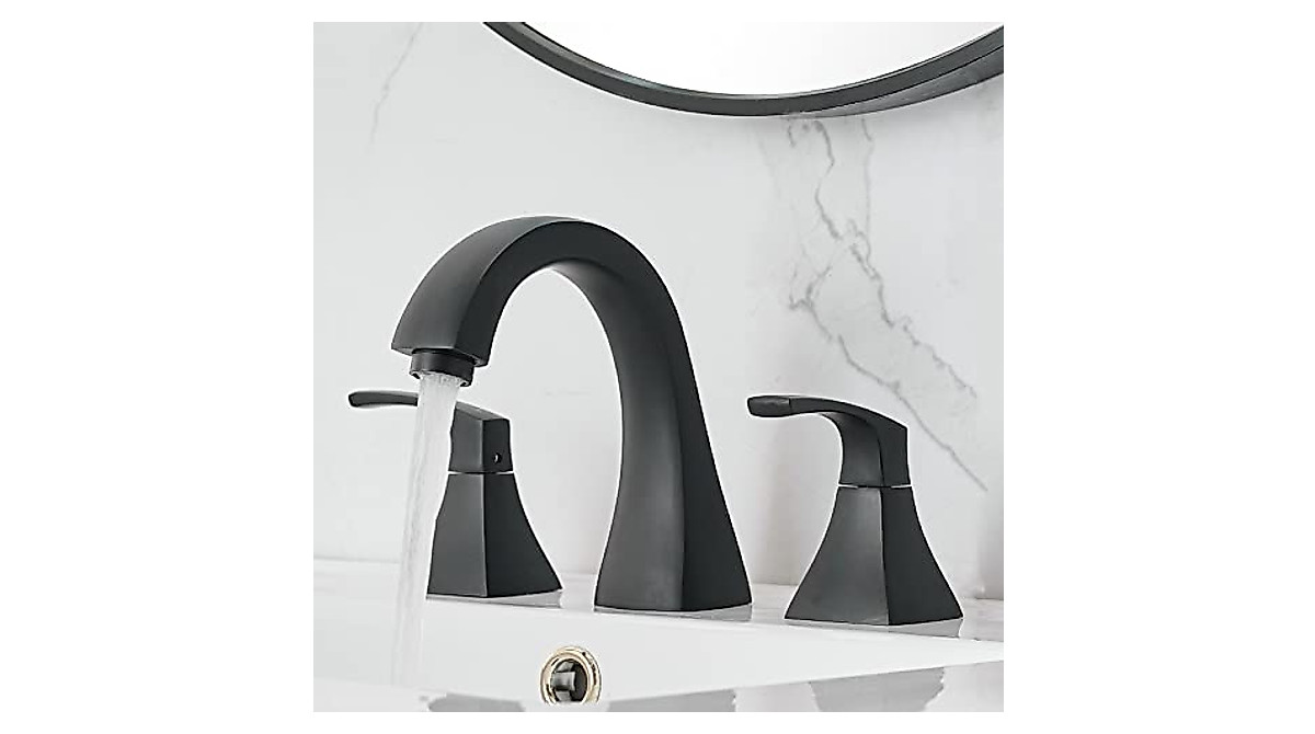 VAPSINT Matte Black Bathroom Faucet - Stylish & Durable