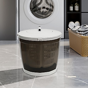 DUIBAII Portable Washing Machine, 2 in 1 Non-Electric Washing Machine, Mini Traveling Outdoor Washing Machine, Compact Washer Spin Dryer,Grey