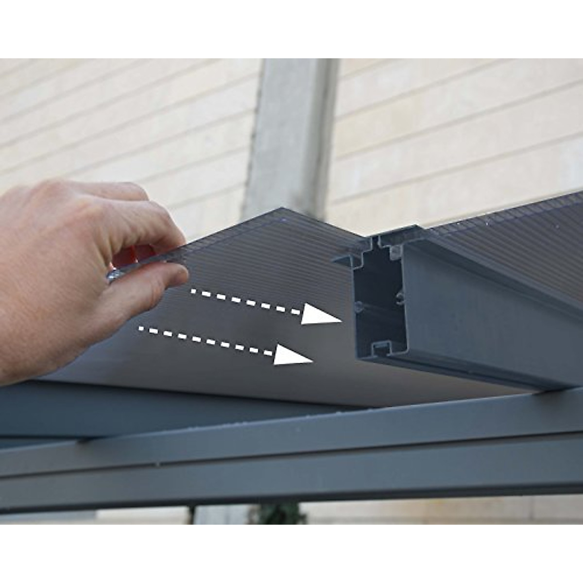 Palram Verona 5000 Carport and Patio Cover - 16' x 10