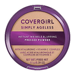 Covergirl Simply Ageless Instant Wrinkle Blurring Pressed Powder, Classic Ivory, 0.39 Oz