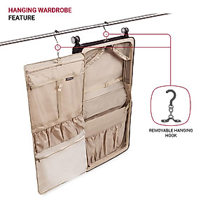 SwissGear 7895 Premium Rolling Garment Bag, Black, 24" Spinner Edition