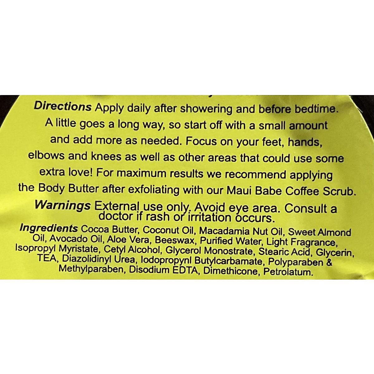 Maui Babe Body Butter 8 oz