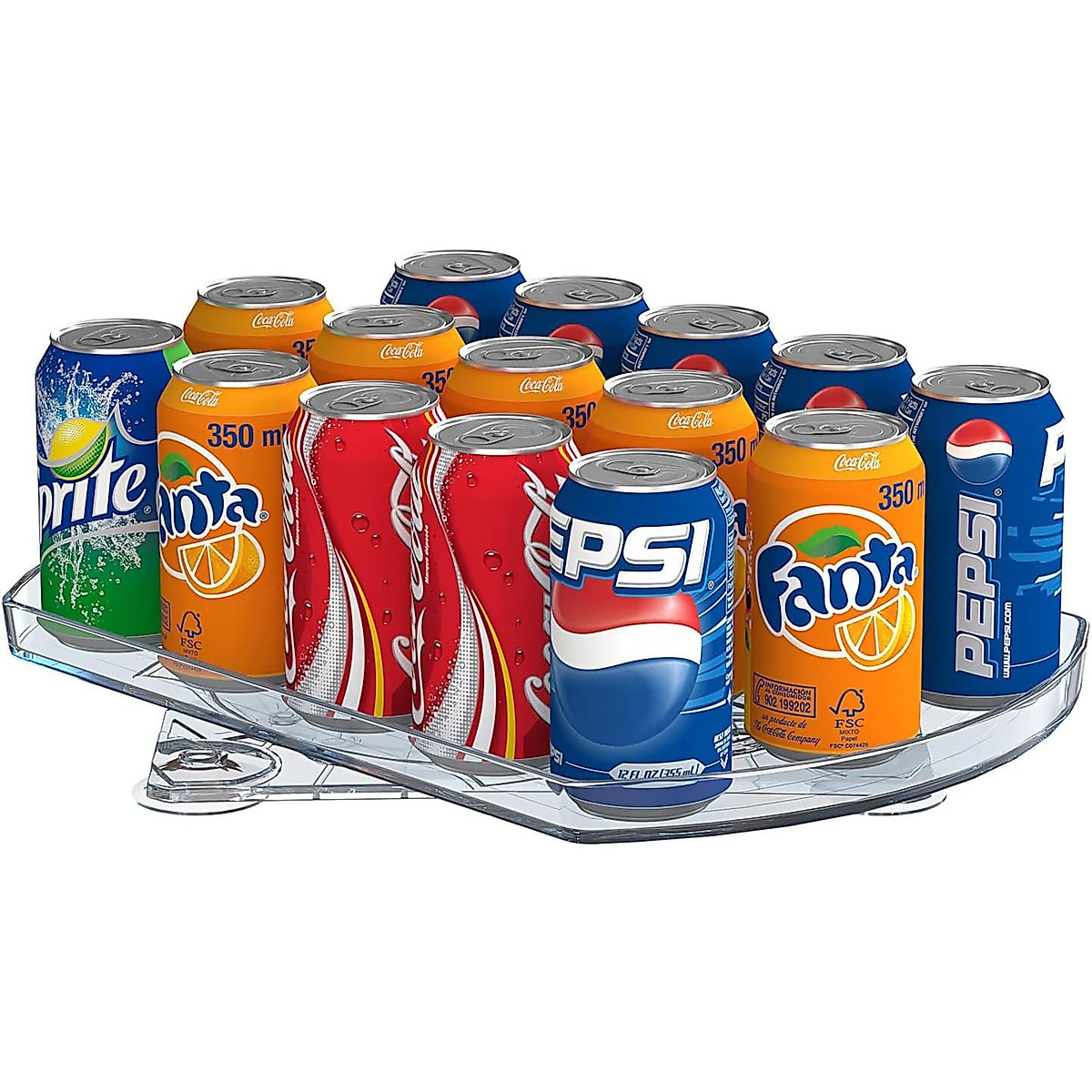 Square Lazy Susan for Refrigerator,Countertop Condiment Storage Rack Turntable Organizer for Rectangular Long & Oblong Tables,Household Rotating Rack for Kitchen, Bedroom