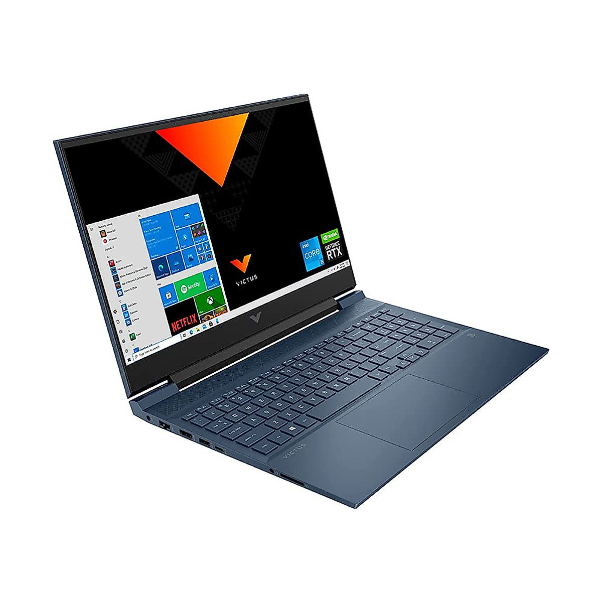 HP 2021 Victus 16.1" FHD Gaming Laptop, Intel Core i5-11400H (Beats i7-9750H), 16GB RAM, 512GB PCIe SSD, Backlit Keyboard, GeForce RTX3050 Graphics, HD Webcam, Win 11, Blue, 32GB USB Card