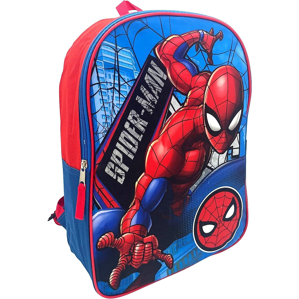 Marvel Spiderman 15" School Bag Backpack (Red-Blue)