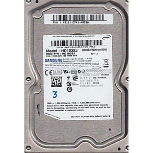 HD103SJ, HD103SJ, REV A, Samsung 1TB SATA 3.5 Hard Drive