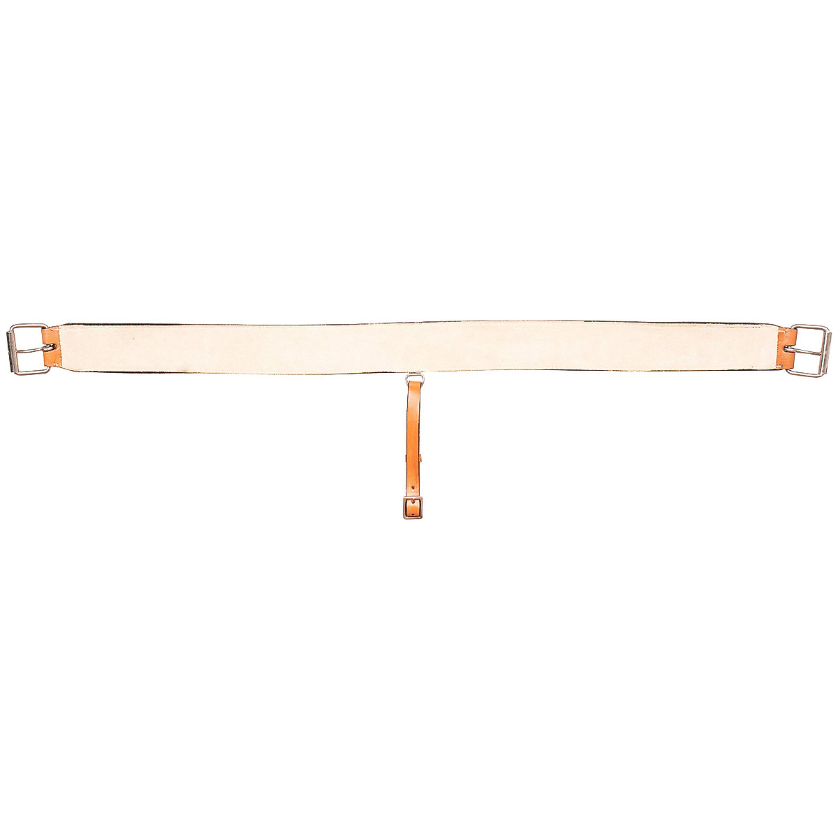 Acerugs Back Cinch Strap for Western Saddles Horse Bucking Strap Rear Girth Flank Cinch Cowhide Leather (Tan, Horse)
