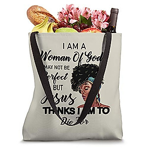 African American Afrocentric Christian Woman God Faith Gift Tote Bag