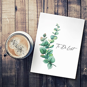 Simplified To Do List Notepad 8.5" x 11" - Made in USA - Easily Organize Your Daily Tasks And Boost Productivity - The Perfect Undated Planner Notebook w Checklist For Women