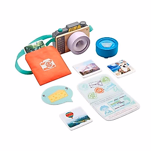 Fisher-Price Click Away Camera Set, 10-Piece Pretend Photography Set for Preschool Kids Ages 3 Years and up