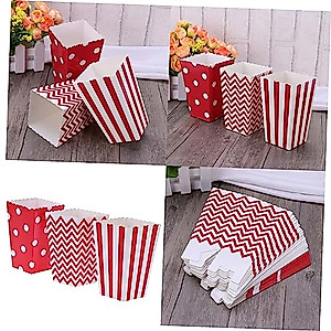 ULTECHNOVO 30pcs Popcorn Snack Box Container Pink Containers Paper Boxes for Food Popcorn Boxes Candy Popcorn Movie Night Popcorn Boxes Candy Bags Food Paper Container Popcorn Carton Chicken