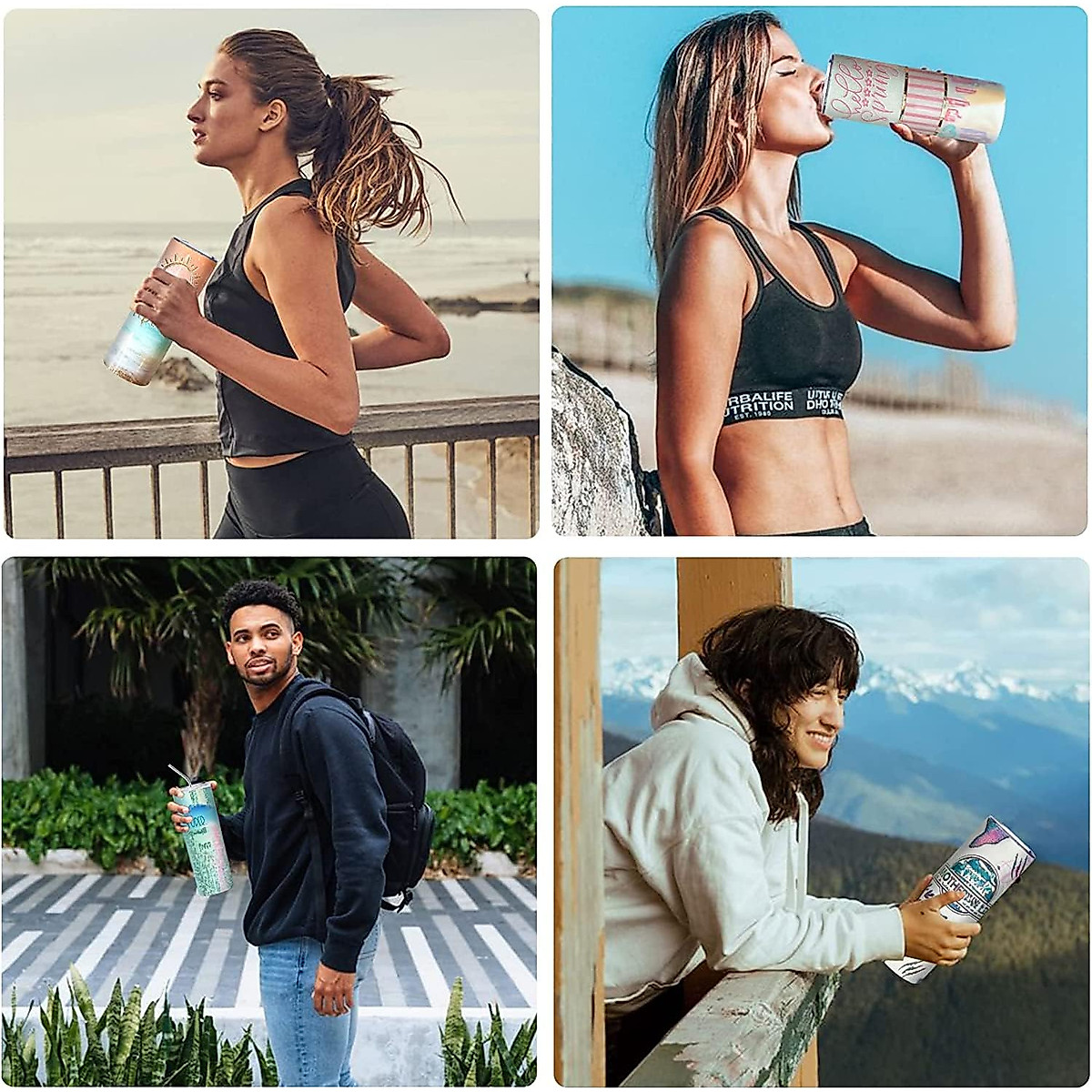 Sublimation Tumblers bulk 20 oz Skinny,8 Pack Stainless Steel Double Wall Insulated Straight Sublimation Tumbler Cups Blank White with Lid,Individually Box,heat tape,Sublimation Tumblers Pinch