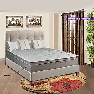 Mattress Solution 10-Inch Plush Foam Encased Hybrid Eurotop Innerspring Fully Assembled Mattress, Full XL