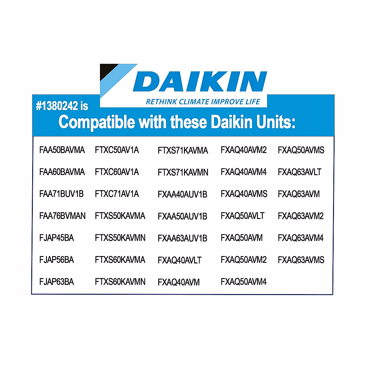 Daikin Industries 1380242 Mini Split Filter 2-Pack