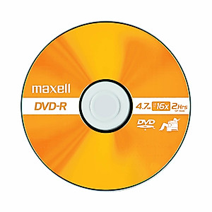 Maxell 625133 1-Time Recording Recordable CD & 638006 DVD-R 4.7 Gb Spindle with 2 Hour Recording Time and Superior Recording Layer Technology