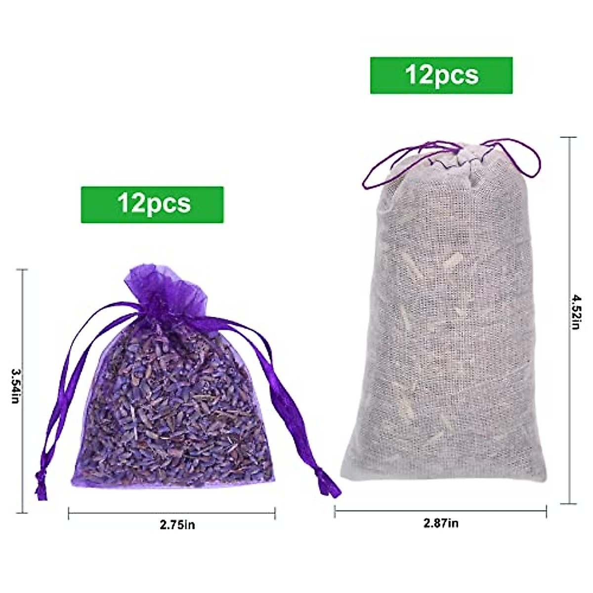 24 Pack Moth Repellent for Closet Lavender Sachet Bags, Cedar Blocks for Clothes Storage, Cedar Lavender Bags and Protect Clothing Closets Drawers Freshener
