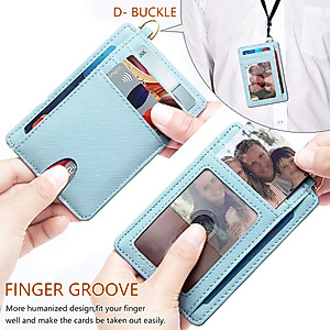 GEEAD Slim Minimalist Front Pocket RFID Blocking Card Holder Wallets for Men & Women