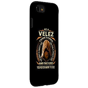 iPhone SE (2020) / 7 / 8 As a VELEZ I have 3 sides ninja custom name birthday gift Case