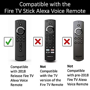 Mission Remote Case for The All-New Fire TV Voice Remote (2018 Version for Fire TV Stick 4K and Fire TV Cube) (Candy Red)