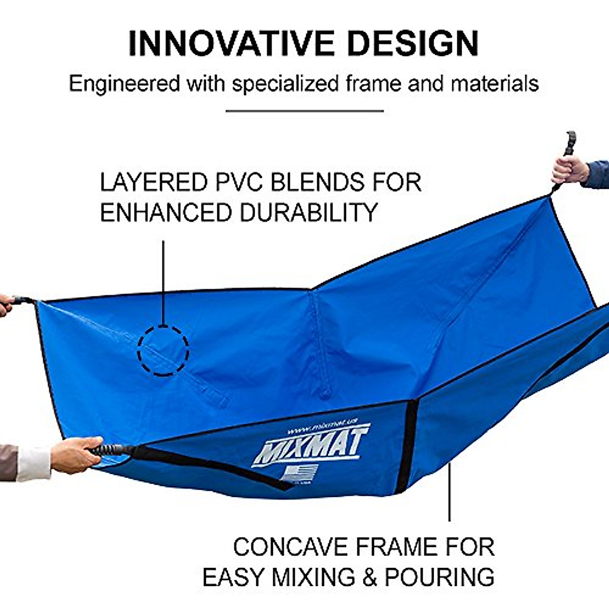 MixMat Best and Quickest Mixing Tool for Concrete, Cement, Mortar, Soils, and More