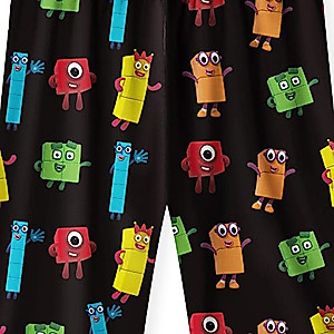 Difforever Boys Numbers Cartoon Short Shirts and Pants Sets Kids Girls Cartoon Home Daily Playwear Causal Wear for 4-8 Years