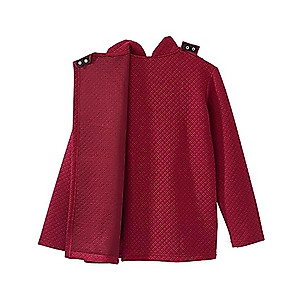 Women’s Easy Dressing Open Back Adaptive Half Zip Tracksuit Top - Wine 2XL