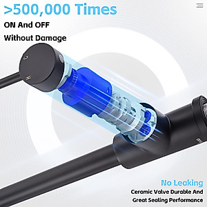 APPASO Black Kitchen Faucet with Soap Dispenser, Modern RV Kitchen Sink Faucet with Pull Down Sprayer 3 Modes, Solid Stainless Steel Faucet Kitchen Matte Black for Bar Sink, High Arc & Single Handle