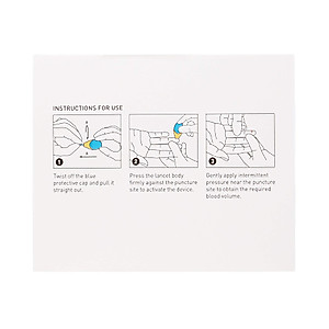 McKesson Safety Lancet, Retractable, Pressure-Activated Finger Device, Sterile - Ideal for Blood Testing - Single Use, 26 Gauge, 1.8mm Depth, 100 Count, 1 Pack