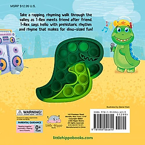 POPasaurus - Children's Touch and Pop Board Book with Fidget Pop Toy