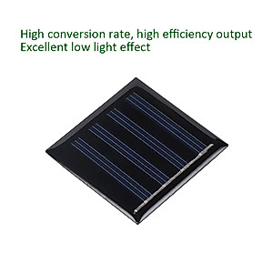 10Pcs 2V 100mAh 0.2W 40X40mm Micro Mini Power Small Solar Cell Panel Module for DIY Solar Light Phone Charger Toy Flashlight Power Bank