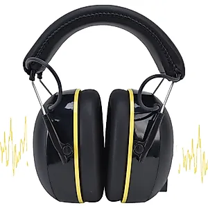 Hearing Ear Muffs, Bluetooth 5.0 Ear Defenders Noise Canceling Hearing Protector Voice Control Over the Earmuff for Shooting Mowing Construction
