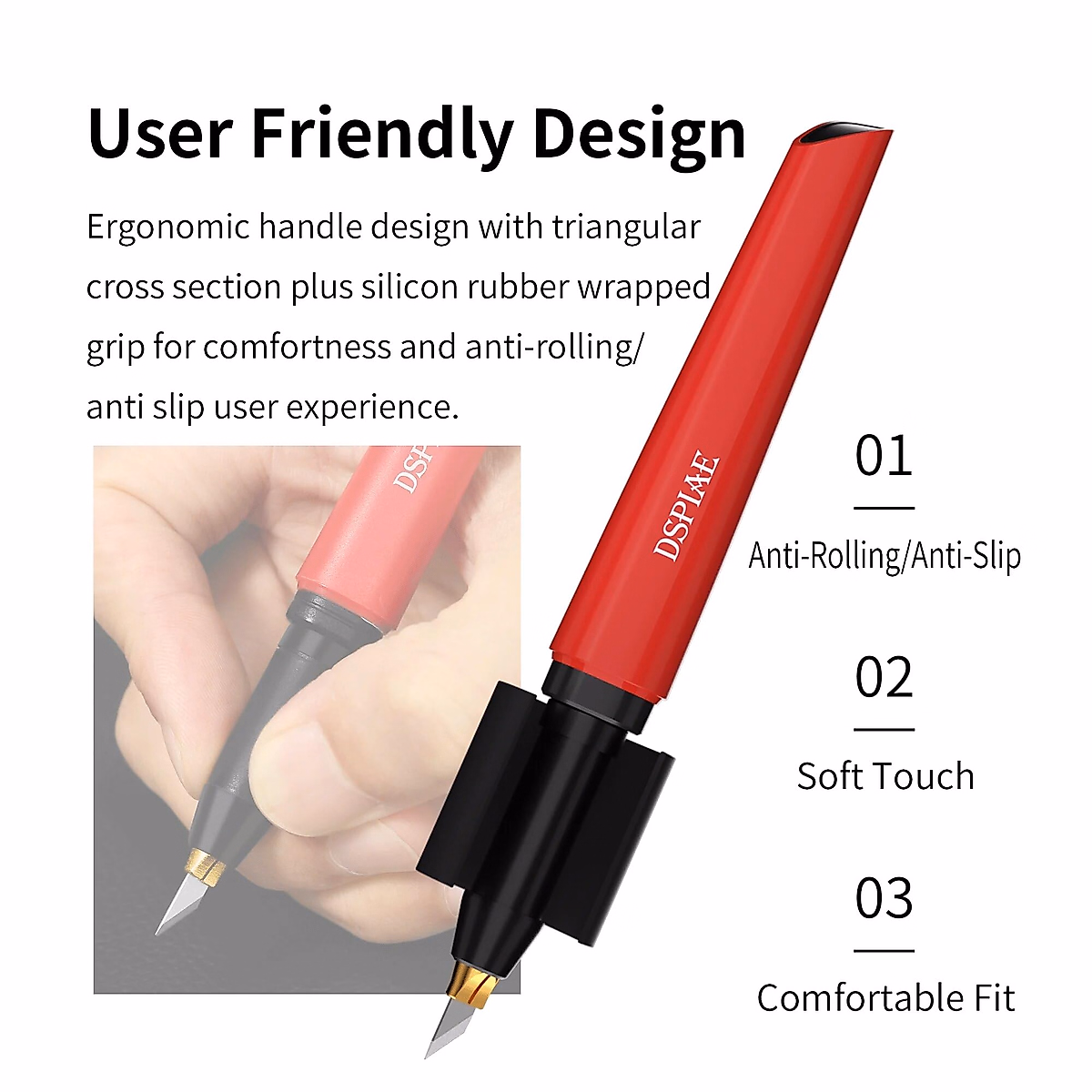 DSPIAE Hobby Knife Set - WITH 20 BLADES - Precision Hobby Knife 6.14 inch