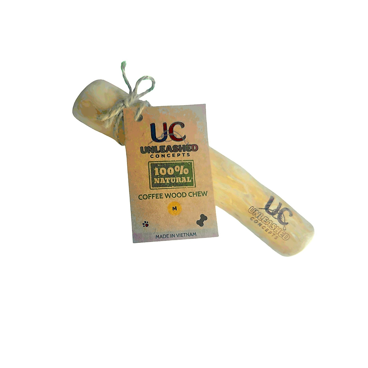 Unleashed Concepts Natural Coffee Wood chew for Dogs (Medium)