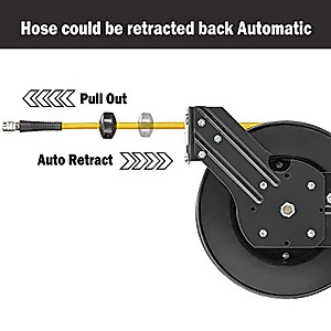 AIRZILLA 50ft Heavy Duty Retractable Air Hose Reel