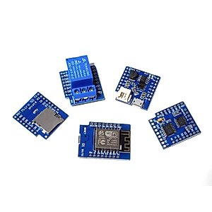 CANADUINO® 3 x WEMOS D1 Mini Compatible ESP8266 Dual Base