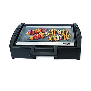 Nesco American Harvest GRG-1000 Electric Grill, 17" x 14", Black