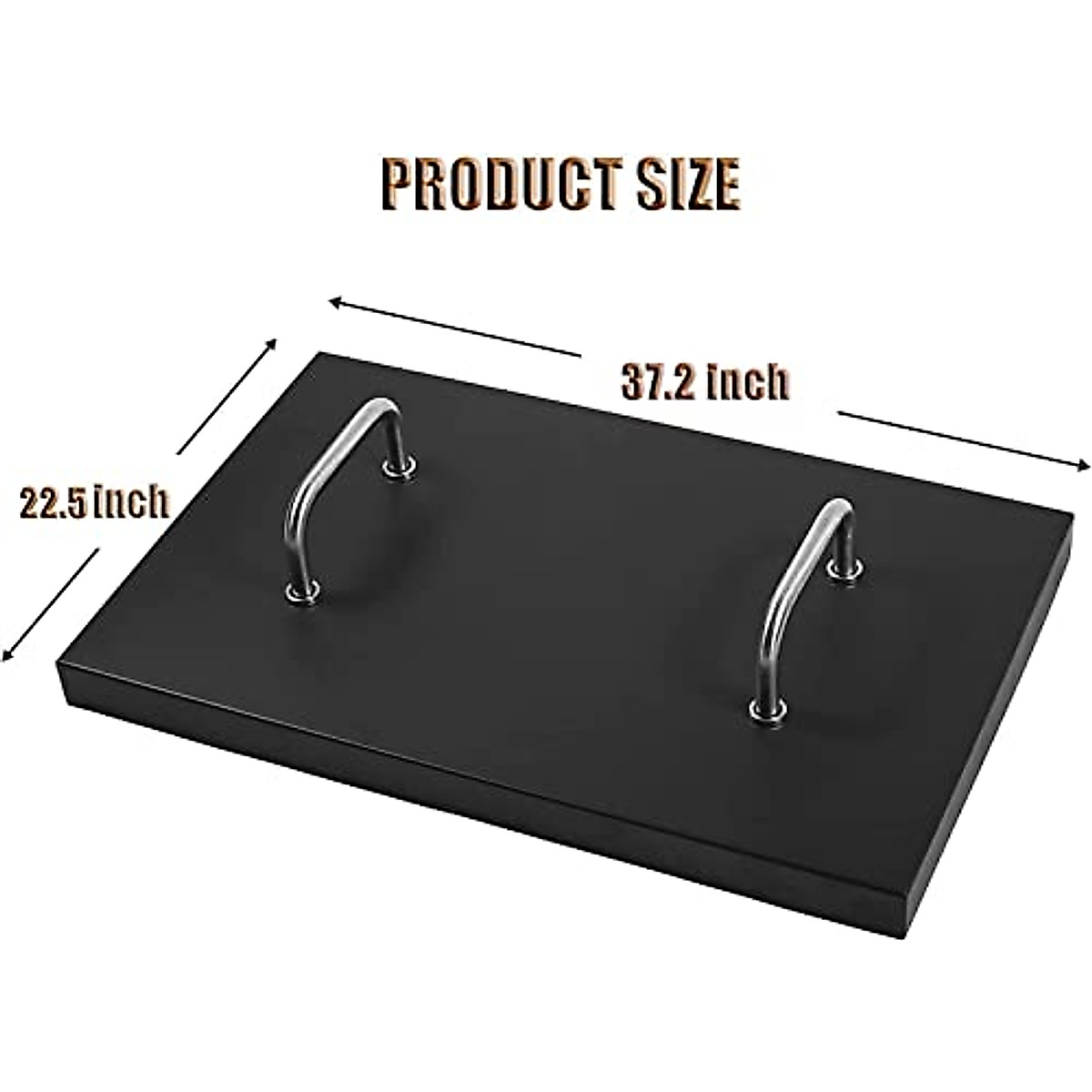 Hard Cover for Blackstone 36 inch Griddle, 5004 Griddle Hard Cover Lid, Black Painted Metal