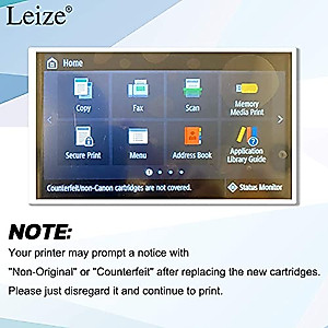 Leize Compatible Toner Cartridge Replacement for Canon 055H 055 CRG-055H for Canon Color imageCLASS MF741Cdw MF743Cdw MF745Cdw MF746Cdw LBP664Cdw Printer (High Capacity 4-Pack, KCMY)