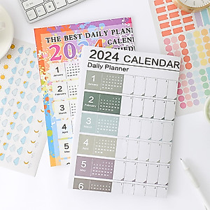 29''x20'' Poster Calendar 2024 Wall Calendar 12 Month Annual Yearly Wall Planner,Year-Round Large Wall Calendar， Large Size 12 Month Planner,2024 Calendar