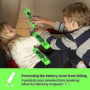 [4 Pack] WOFRO Remote Cover for Firestick 3rd Gen(2021) Firesticktvs 4k/4K Max Lightweight Anti Slip Shockproof Alexa Voice Remote Silicone Protective Case Glow in The Dark