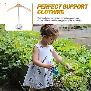 COHEALI Adjustable T Shirt Display Flexible Shoulder Stand Shirt Rack Portable Hanging Metal Clothes Hanger Rack for Clothing Garment Coat Retail Vendor